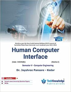 Human Computer Interface Books TE 2019 Pat [SPPU]